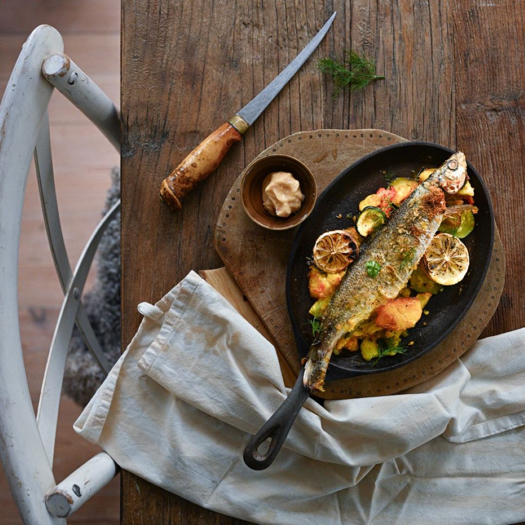Oven-baked whitefish Provençale with saffron – Swedish Wild